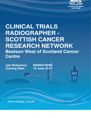 Fillable Online RADIOGRAPHER SCOTTISH CANCER Fax Email Print - pdfFiller