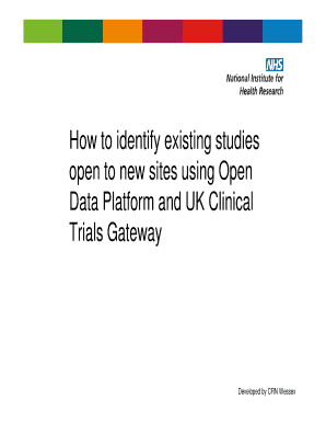 Fillable Online How to identify existing studies Fax Email Print ...