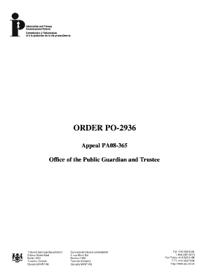 Fillable Online ORDER PO-2936 Fax Email Print - pdfFiller