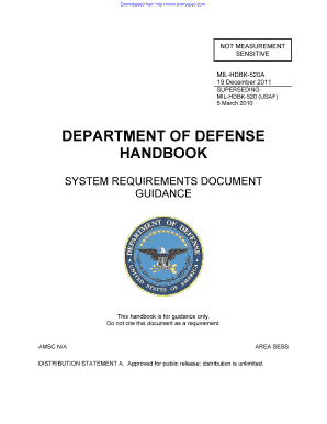 Mil Hdbk 520 - Fill Online, Printable, Fillable, Blank | pdfFiller