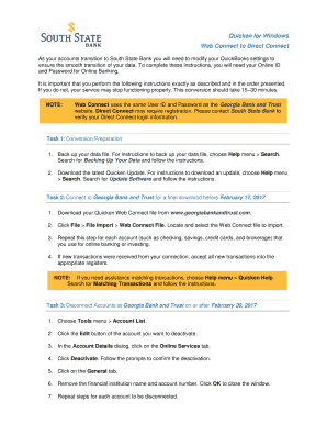 Fillable Online As your accounts transition to South State Bank you ...