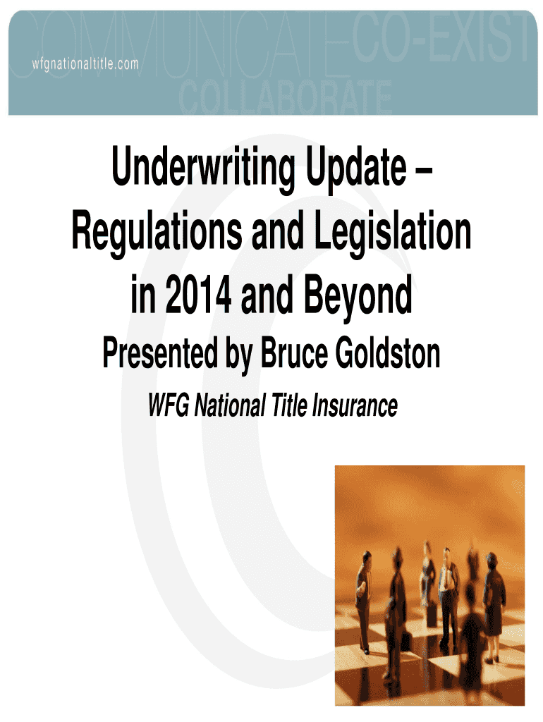 Fillable Online Underwriting Update Fax Email Print - pdfFiller