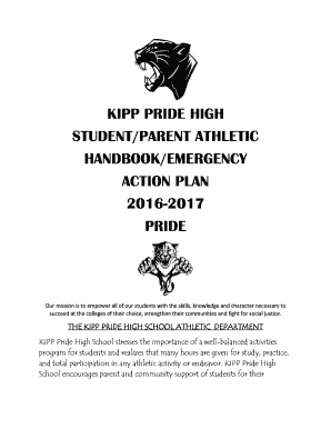 Fillable Online KIPP PRIDE HIGH Fax Email Print - pdfFiller