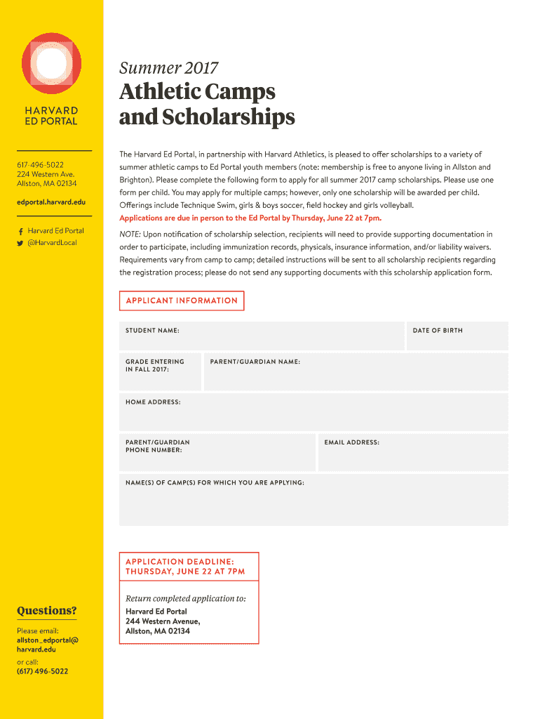 Fillable Online The Harvard Ed Portal, in partnership with Harvard ...