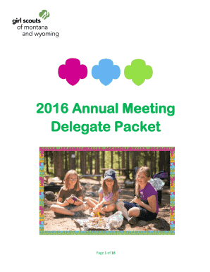 Fillable Online Delegate Packet Fax Email Print - pdfFiller
