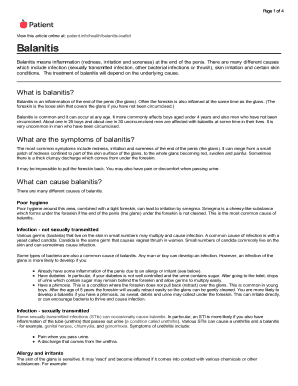 Fillable Online info/health/balanitis-leaflet Fax Email Print - pdfFiller
