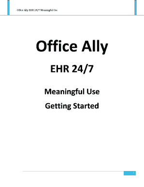 Fillable Online Office Ally EHR 24/7 Meaningful Use Fax Email Print ...