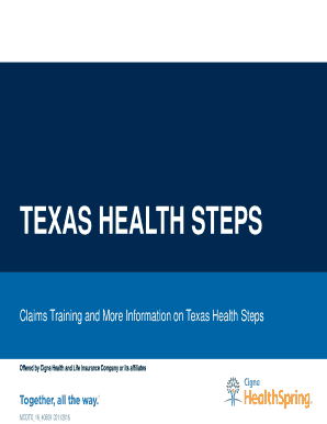 Fillable Online Claims Training and More Information on Texas Health ...