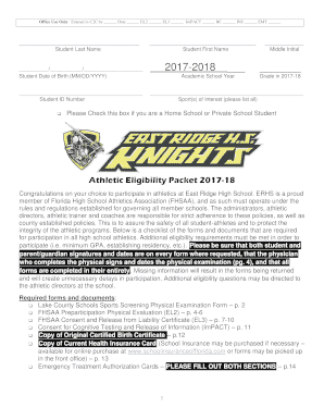 Fillable Online Office Use Only: Entered in C2C by Date EL2 EL3 ImPACT ...