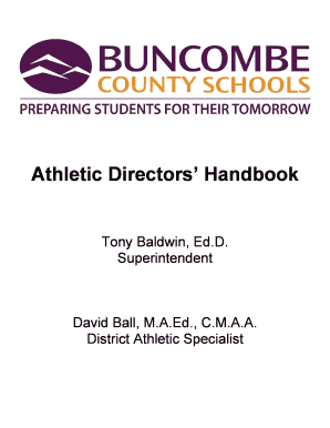 Fillable Online Athletic Directors Handbook Fax Email Print - pdfFiller