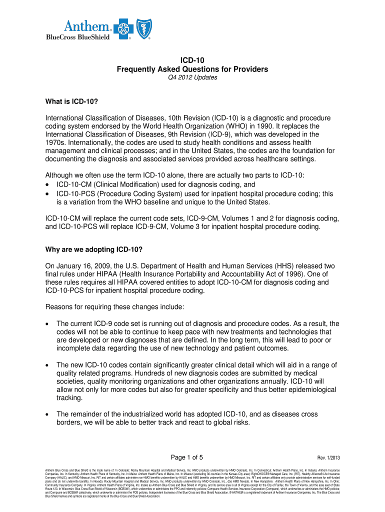 Fillable Online International Classification of Diseases, 10th Revision ...