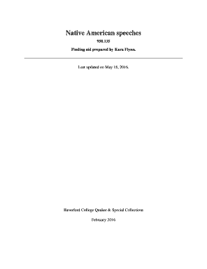 Fillable Online Native American speeches Fax Email Print - pdfFiller