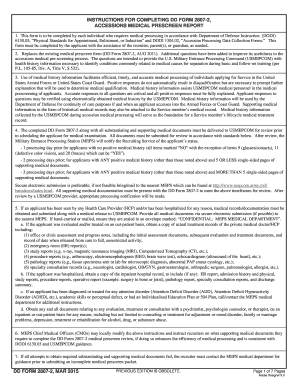Fillable Online INSTRUCTIONS FOR COMPLETING DD FORM 2807-2, Fax Email ...