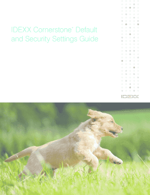 Fillable Online IDEXX Cornerstone* Default Fax Email Print - pdfFiller