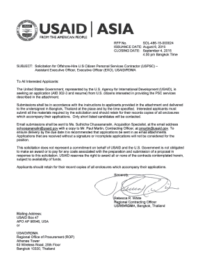 Fillable Online SOLICITATION NUMBER: RFP no Fax Email Print - pdfFiller