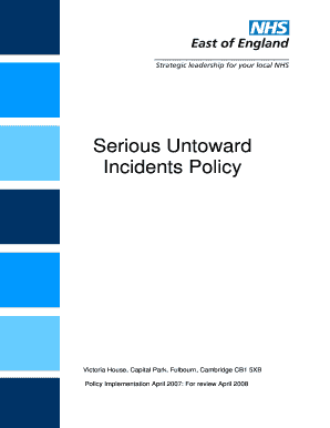 Fillable Online Incidents Policy Fax Email Print - pdfFiller