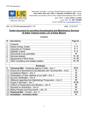 Fillable Online STC Housekeeping Fax Email Print - pdfFiller