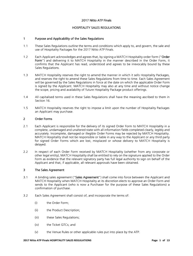 Fillable Online Purpose and Applicability of the Sales Regulations Fax ...