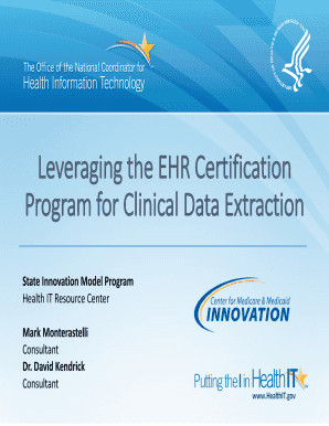Fillable Online Leveraging the EHR Certification Fax Email Print ...