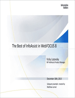 Fillable Online The Best of InfoAssist in WebFOCUS 8 Fax Email Print ...