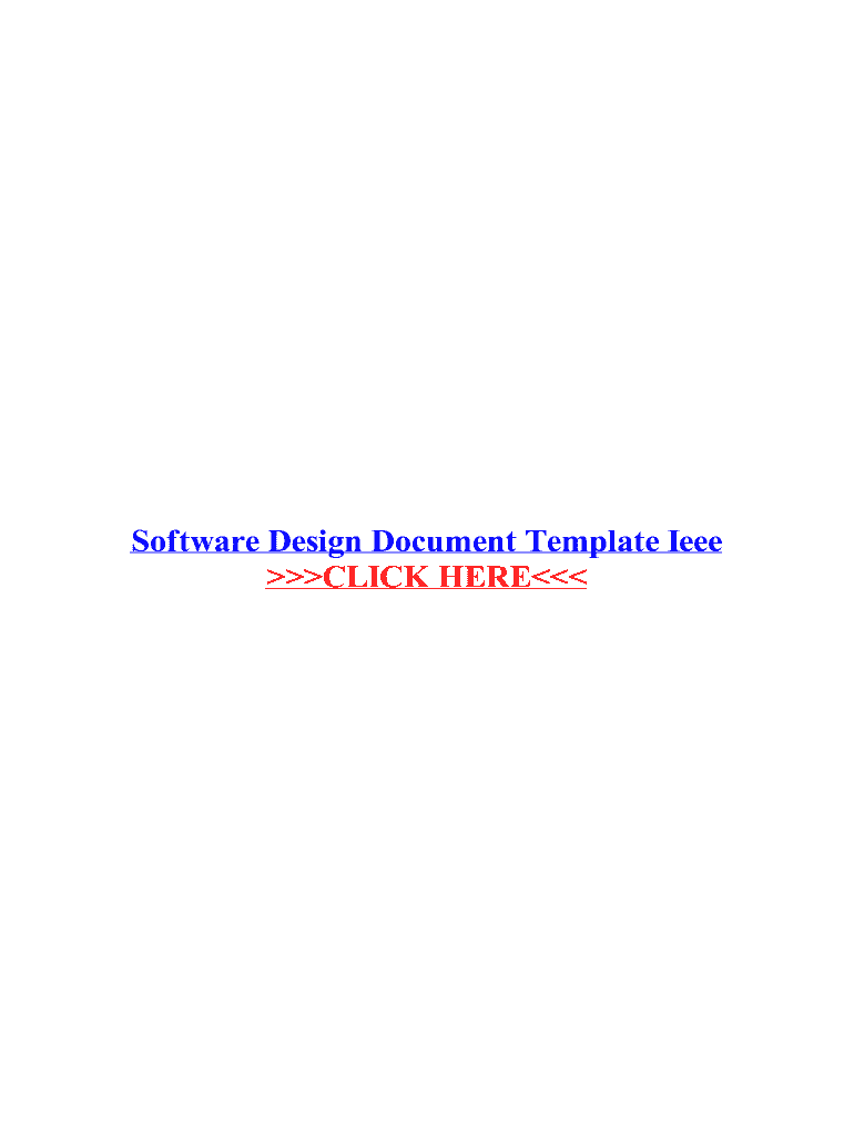 Fillable Online Software Design Document Template Ieee Fax Email Print ...