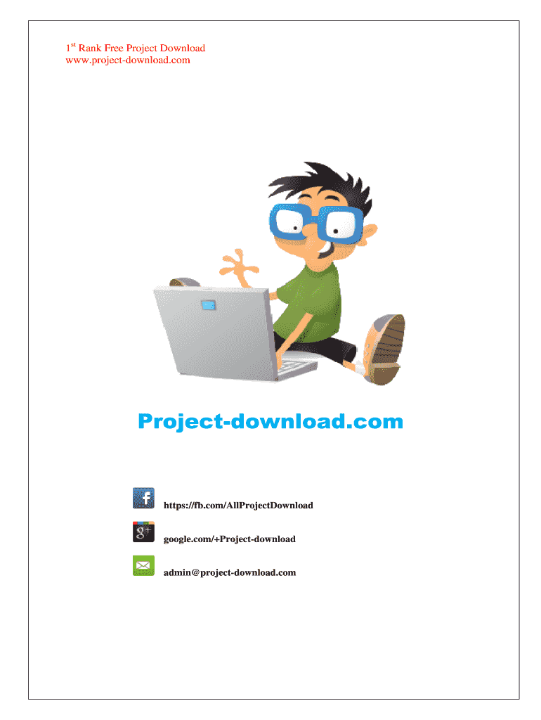 Fillable Online 1st Rank Free Project Download Fax Email Print - pdfFiller