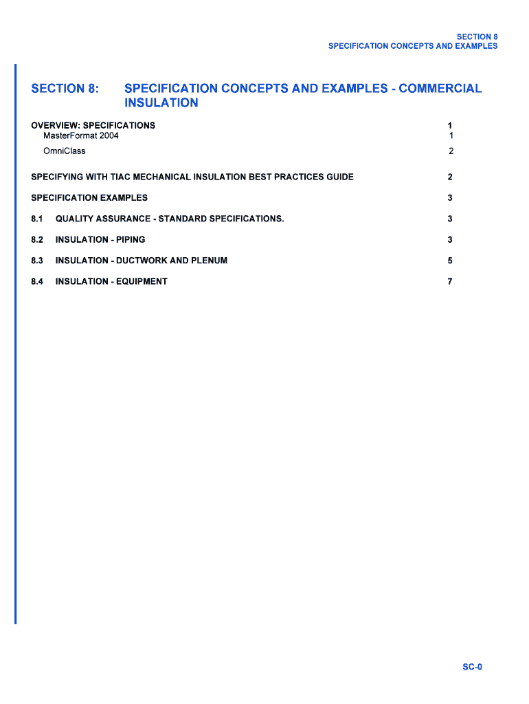 Fillable Online SPECIFICATION CONCEPTS AND EXAMPLES Fax Email Print ...