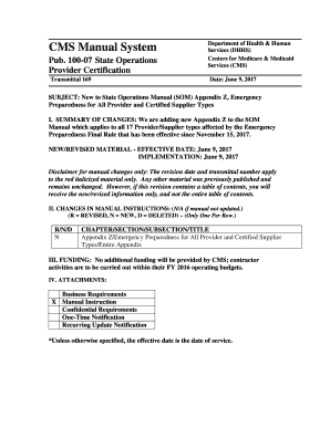 Fillable Online SUBJECT: New to State Operations Manual (SOM) Appendix ...