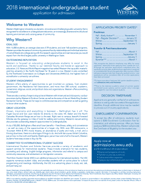 Fillable Online admissions wwu 2018 international undergraduate student ...