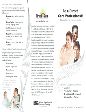 Fillable Online What is a Direct Care Professional Fax Email Print ...