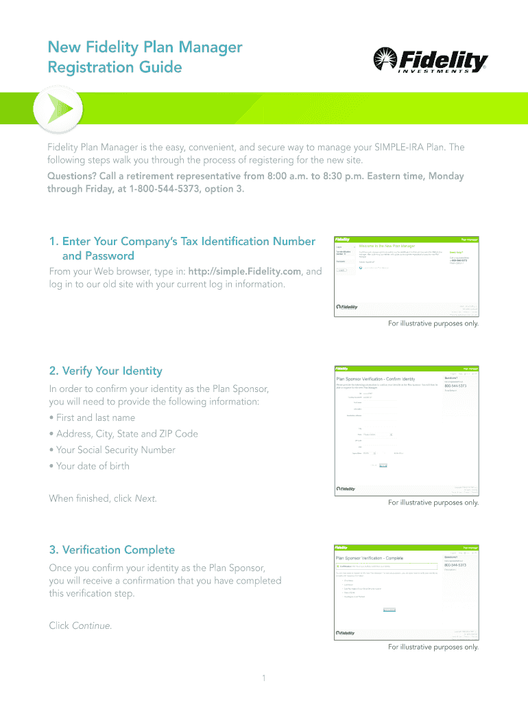 Fillable Online fidelity plan manager Fax Email Print - pdfFiller
