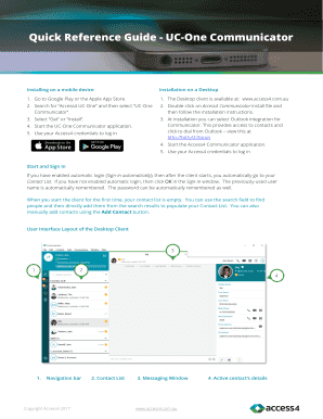Fillable Online Quick Reference Guide - UC-One Communicator Fax Email ...
