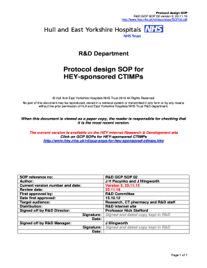 Fillable Online Research Study Protocol Template Fax Email Print ...