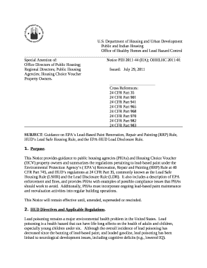 Lead-Based Paint - HUD Doc Template | pdfFiller