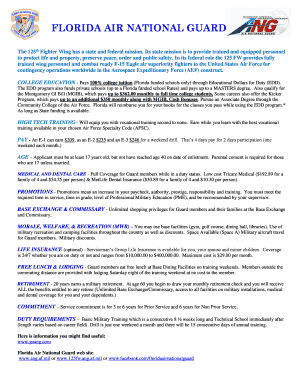 Fillable Online The 125th Fighter Wing has a state and federal mission ...