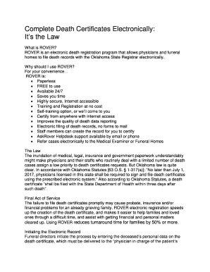 Fillable Online Complete Death Certificates Electronically: Fax Email ...