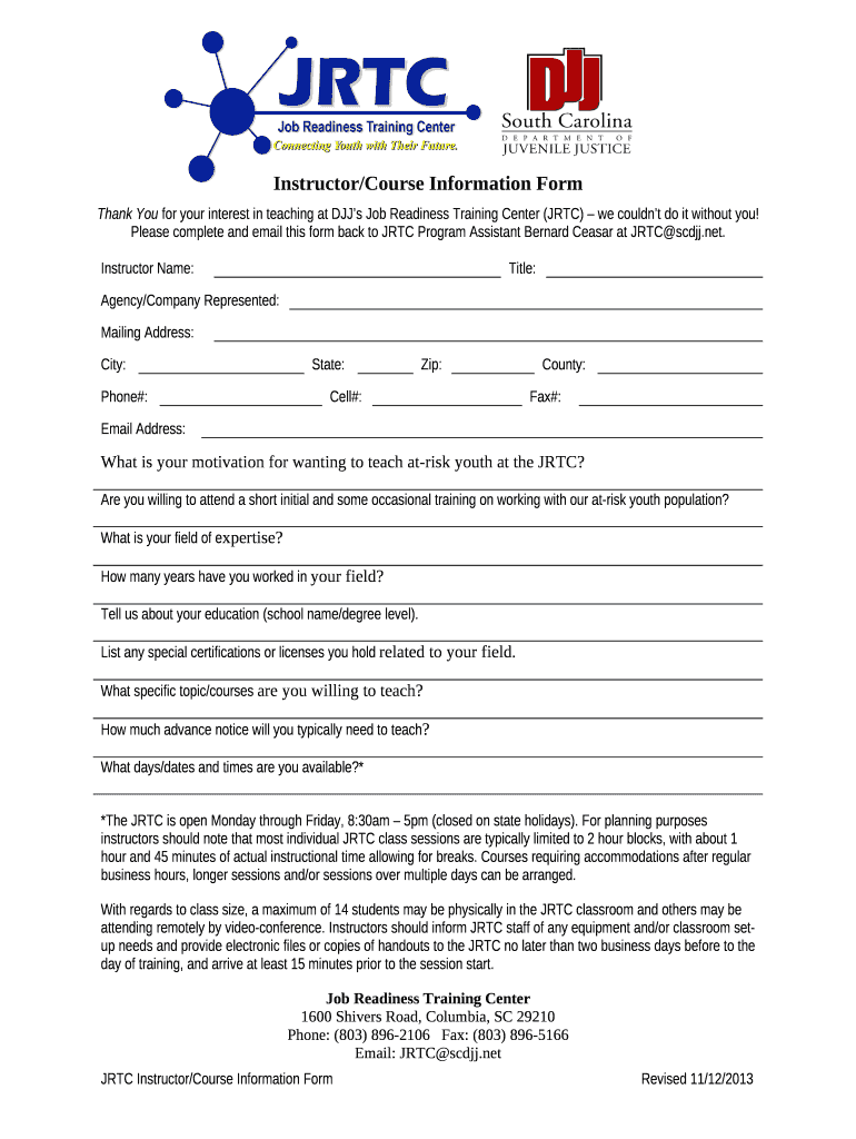 The DJJ Community Services Manual - SC.gov Doc Template | pdfFiller