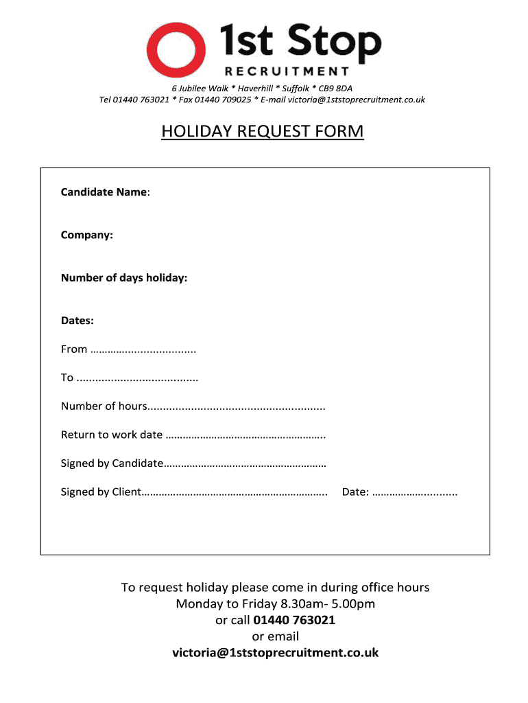 Fillable Online 6 Jubilee Walk * Haverhill * Suffolk * CB9 8DA Fax ...