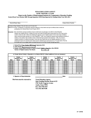 Fillable Online BASIC MONTHLY CLAIM Fax Email Print - pdfFiller
