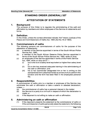 Fillable Online Standing Order (General) 327 Fax Email Print - pdfFiller