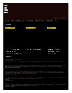 Cash Balance Confirmation Letter - Fill Online, Printable, Fillable ...