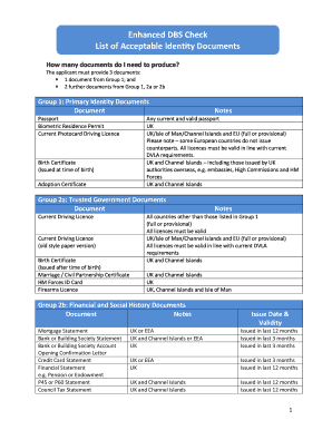 Fillable Online Enhanced DBS Check Fax Email Print - pdfFiller