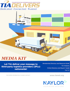 Fillable Online Let TIA deliver your message to Fax Email Print - pdfFiller