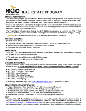 Fillable Online REAL ESTATE PROGRAM Fax Email Print - pdfFiller