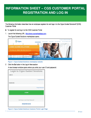 Fillable Online INFORMATION SHEET CGS CUSTOMER PORTAL Fax Email Print ...