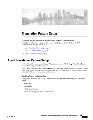 Fillable Online Translation Pattern Setup Fax Email Print - pdfFiller