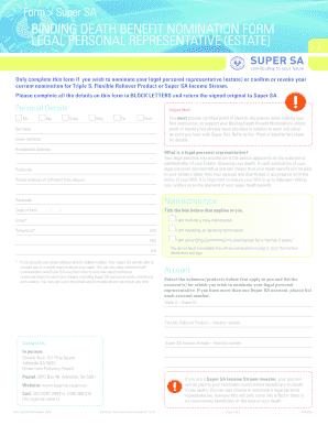 Fillable Online LEGAL PERSONAL REPRESENTATIVE (ESTATE) Fax Email Print ...