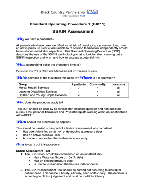 Fillable Online SSKIN Assessment Fax Email Print - pdfFiller