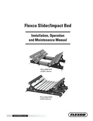 Fillable Online Flexco Slider/Impact Bed Fax Email Print - pdfFiller