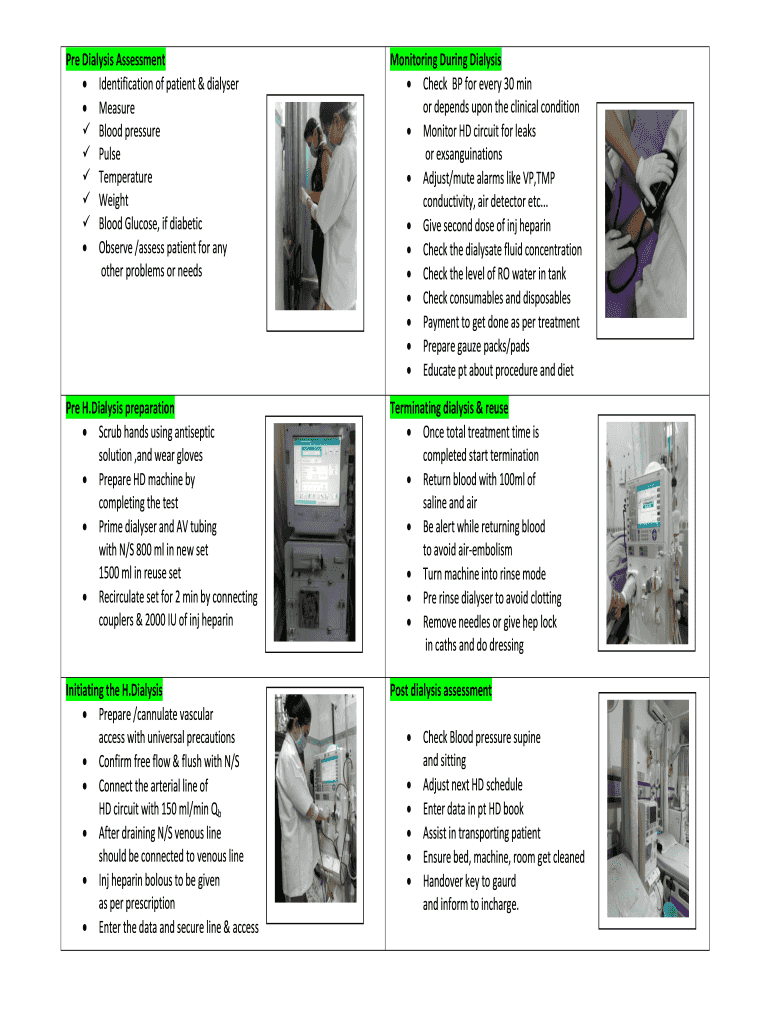Fillable Online Pre Dialysis Assessment Fax Email Print - pdfFiller